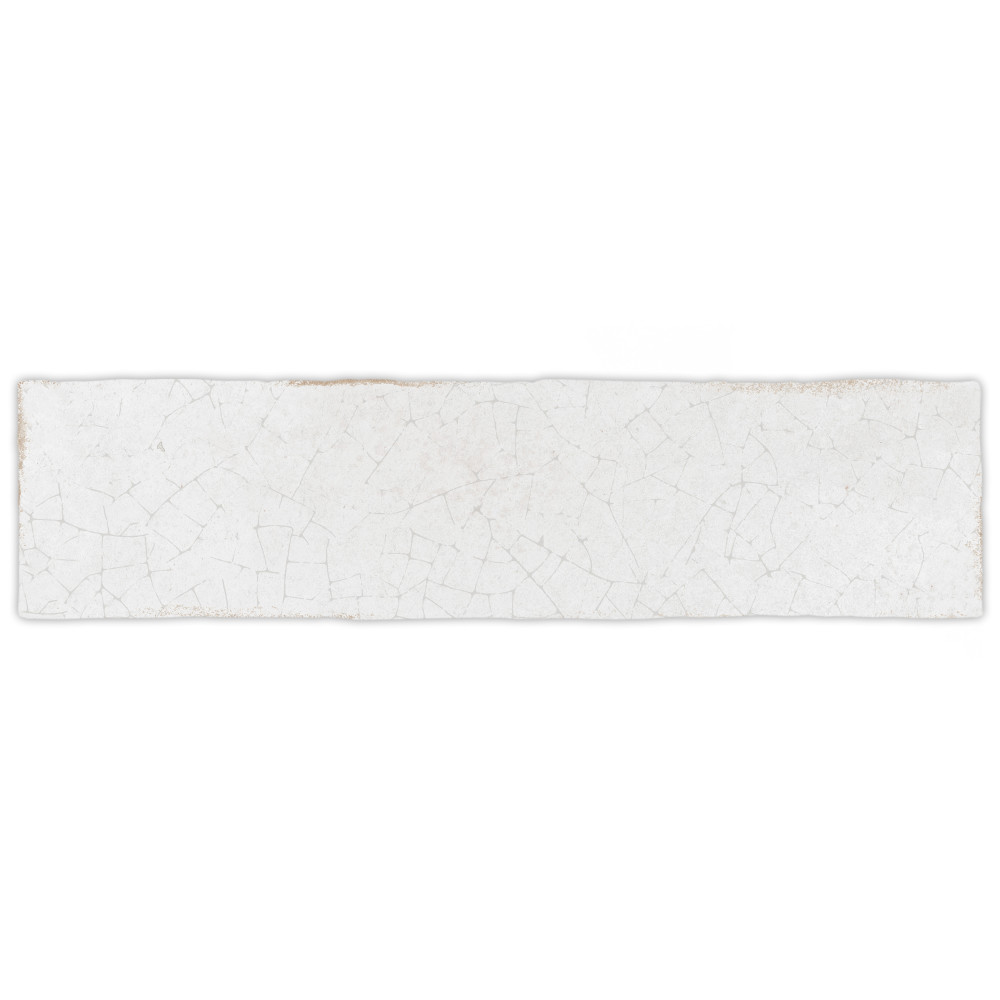 Crackle White 2-7/8 in. x 11-7/8 in. Ceramic Wall Tile | Merola Tile