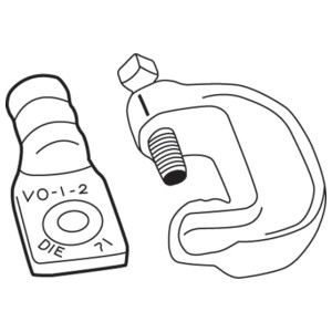 ABB (Thomas And Betts) IBG2-10 E-Z-Ground I-Beam Steel Compression ...