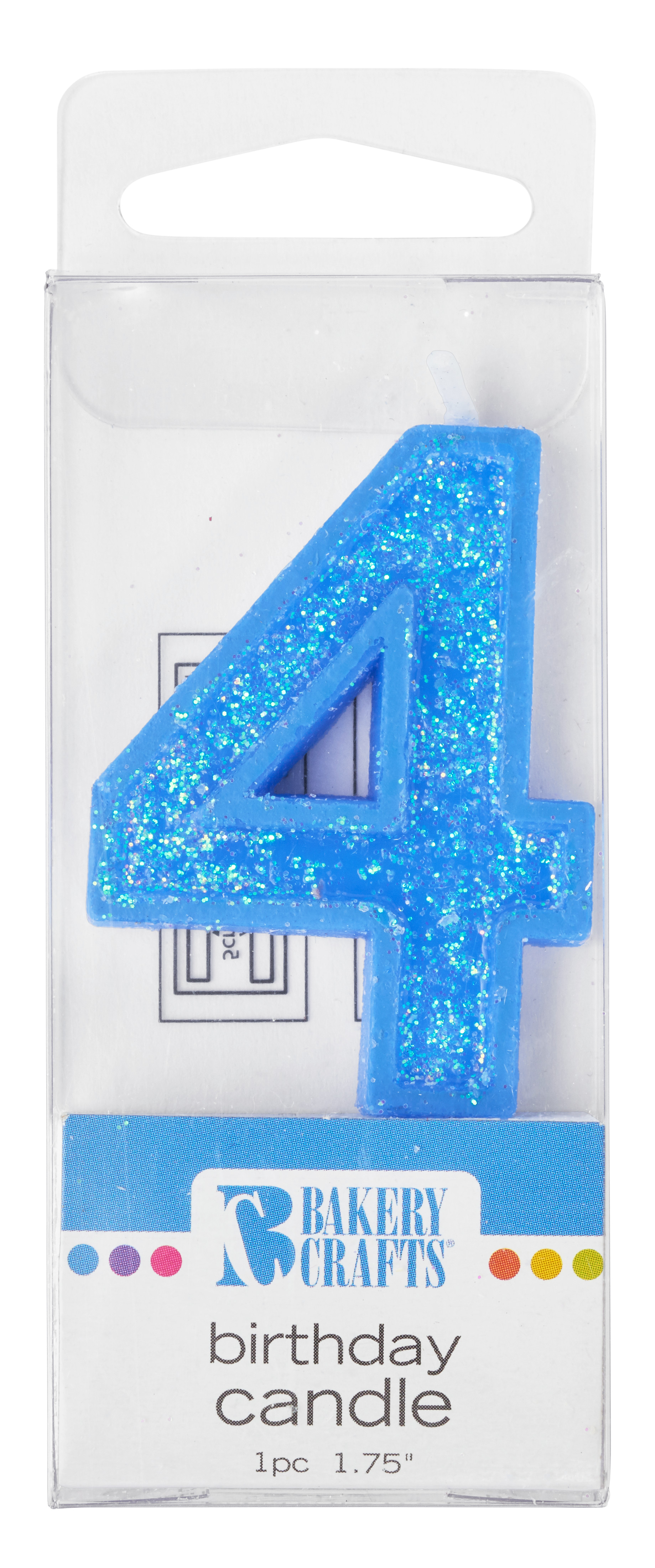 4 Mini Glitter | Numeral Candles | DecoPac