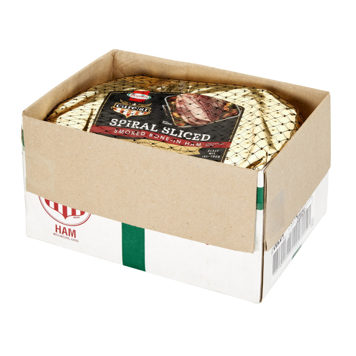 CURE 81® Spiral Sliced Bone-In Ham, Natural Juice, Half, 1 pc • Hormel ...