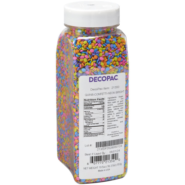 Neon Bright Confetti Quins | DecoPac