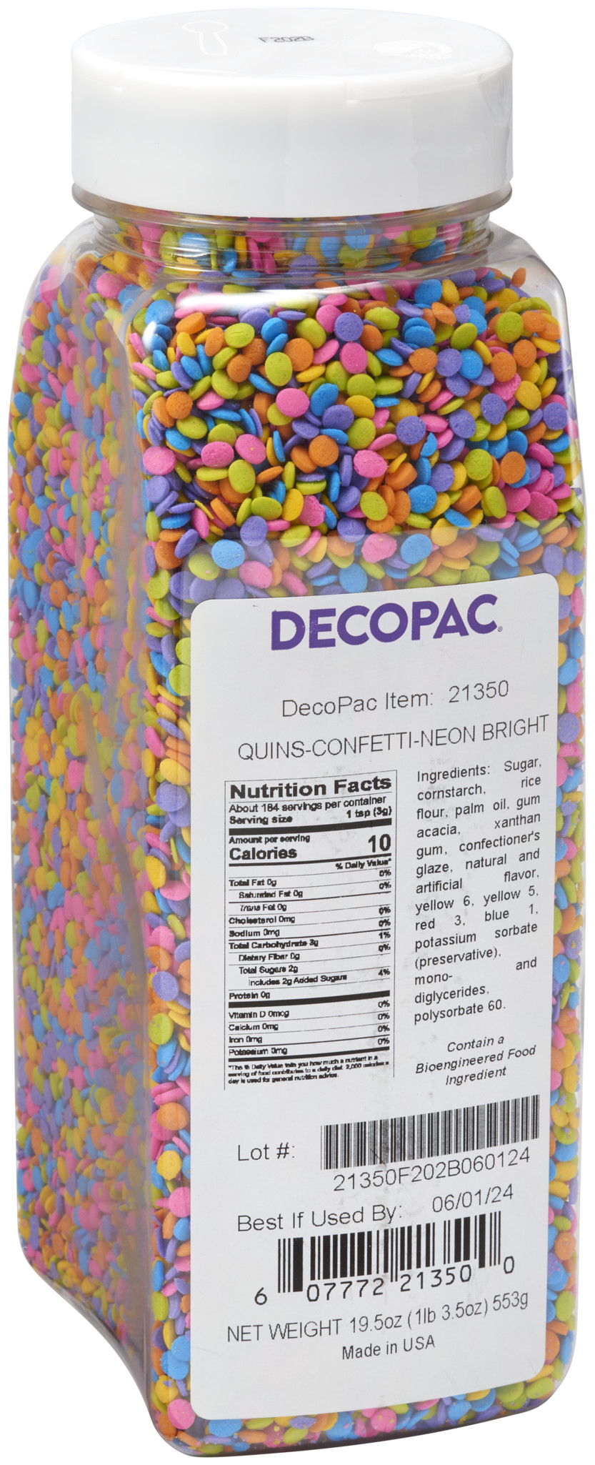 Neon Bright Confetti Quins | DecoPac