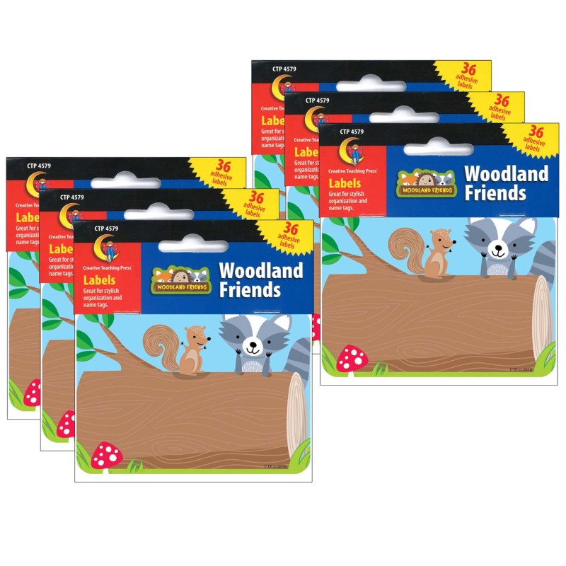 Creative Teaching Press® Woodland Friends Name Tag Labels, 36 Per Pack ...