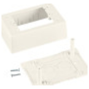 Panduit JBP1WH Non-Metallic Power Rated Outlet Box For LD Series ...