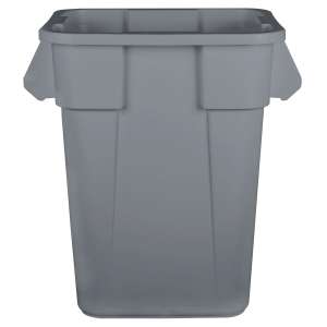 Rubbermaid Commercial, BRUTE®, 40 gal, Resin, Gray, Square, Receptacle ...