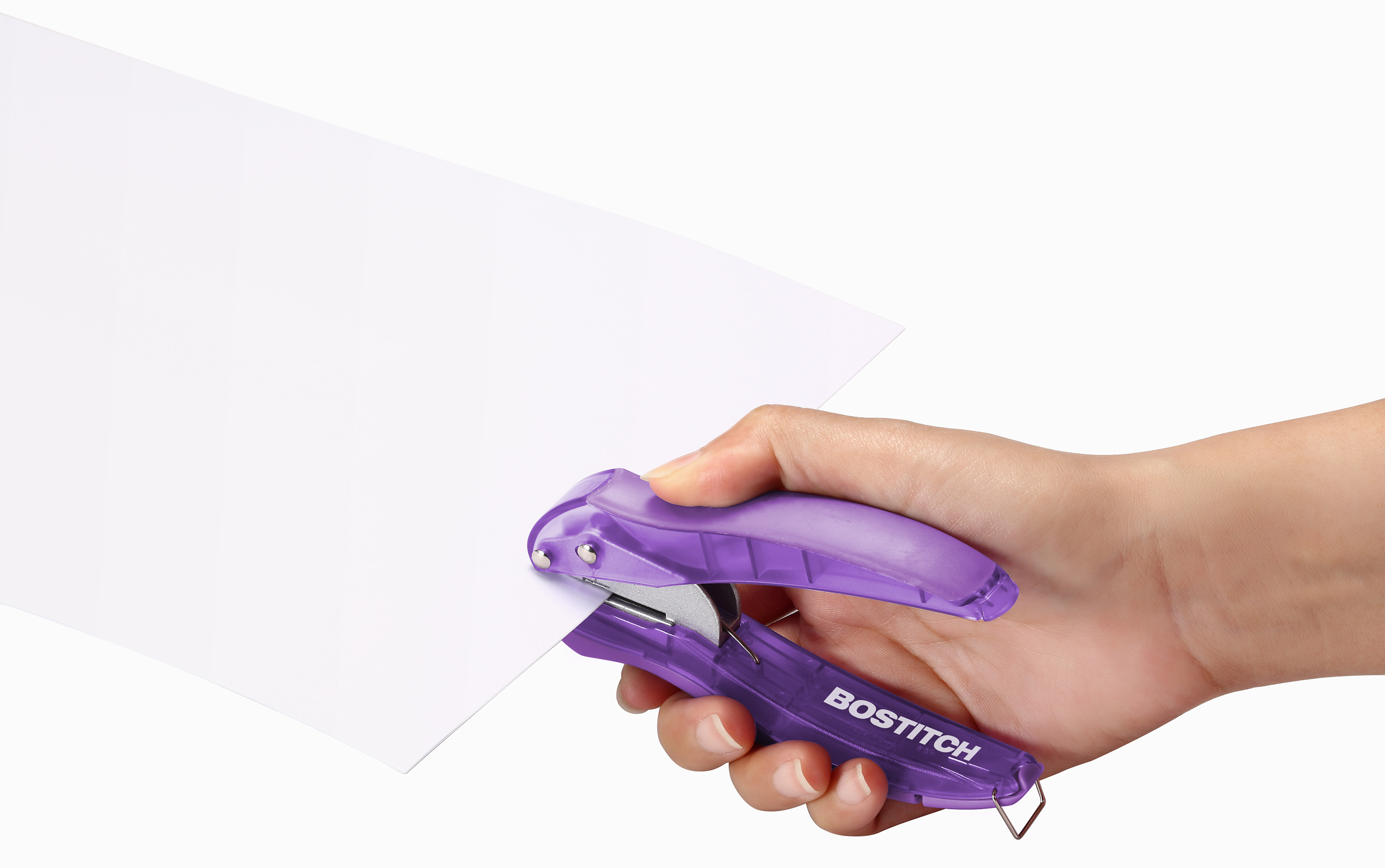 Bostitch EZ SqueezeTM One-Hole Punch, 10-sheet capacity, Assorted