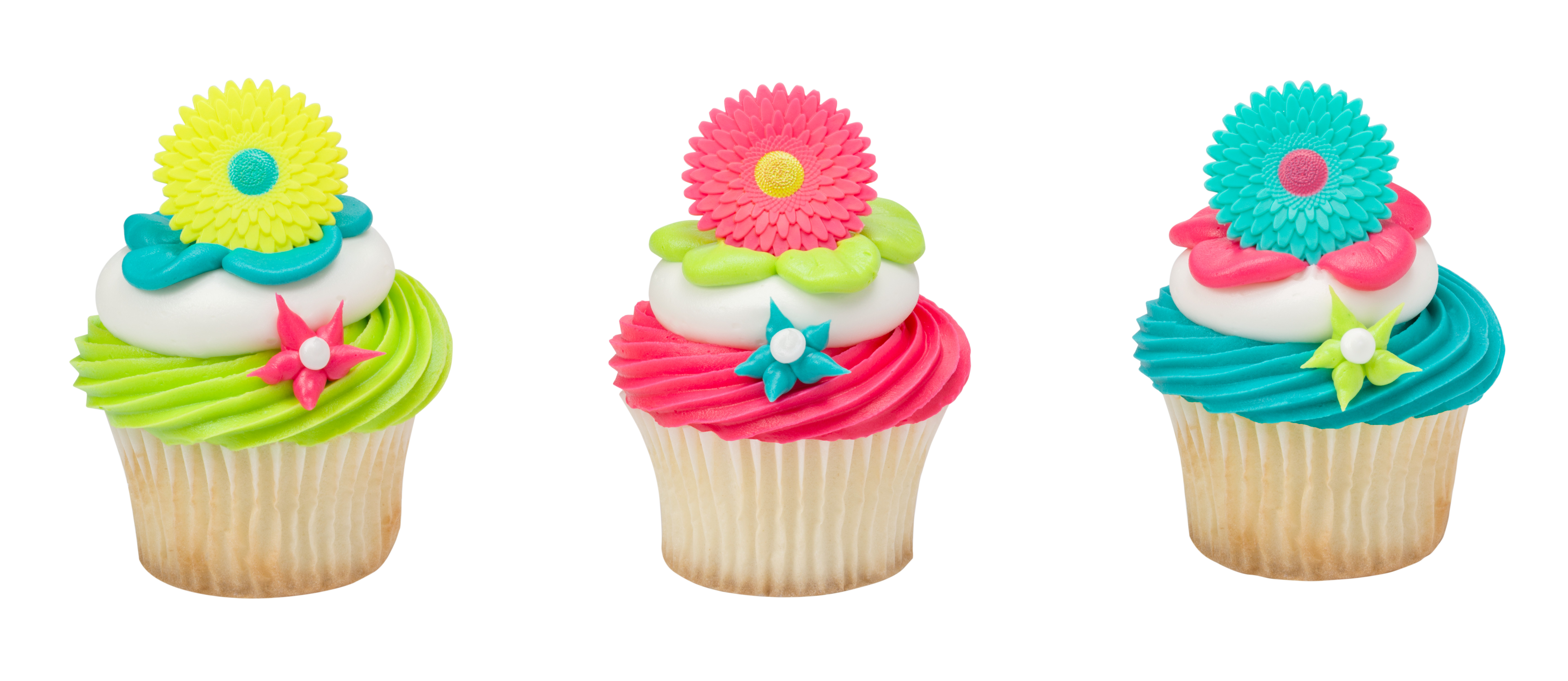Bright Spring Flower Cupcake Rings | DecoPac