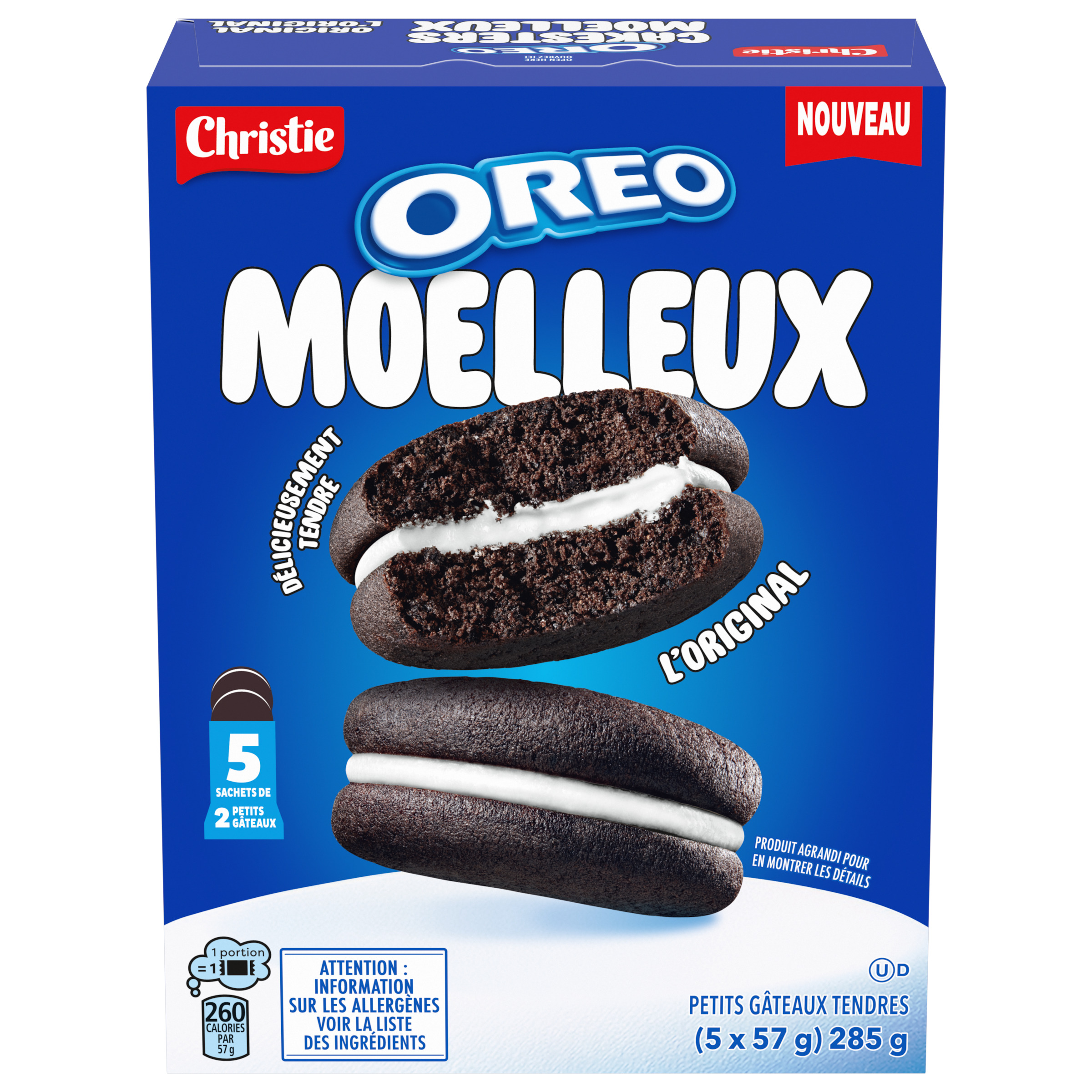 Snackworks | OREO Moelleux Petits gâteaux tendres, L'Original
