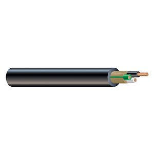 Graybar Vendor SEOOW-8-4-BLK-250R Portable Cord Cable, SEOOW, 8 AWG, 4 ...