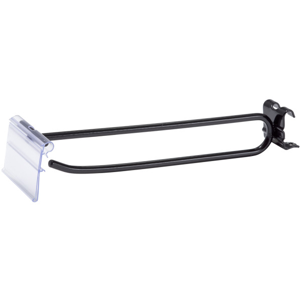 Crossbar Hook 6 Black With Retail Label Holder | DecoPac