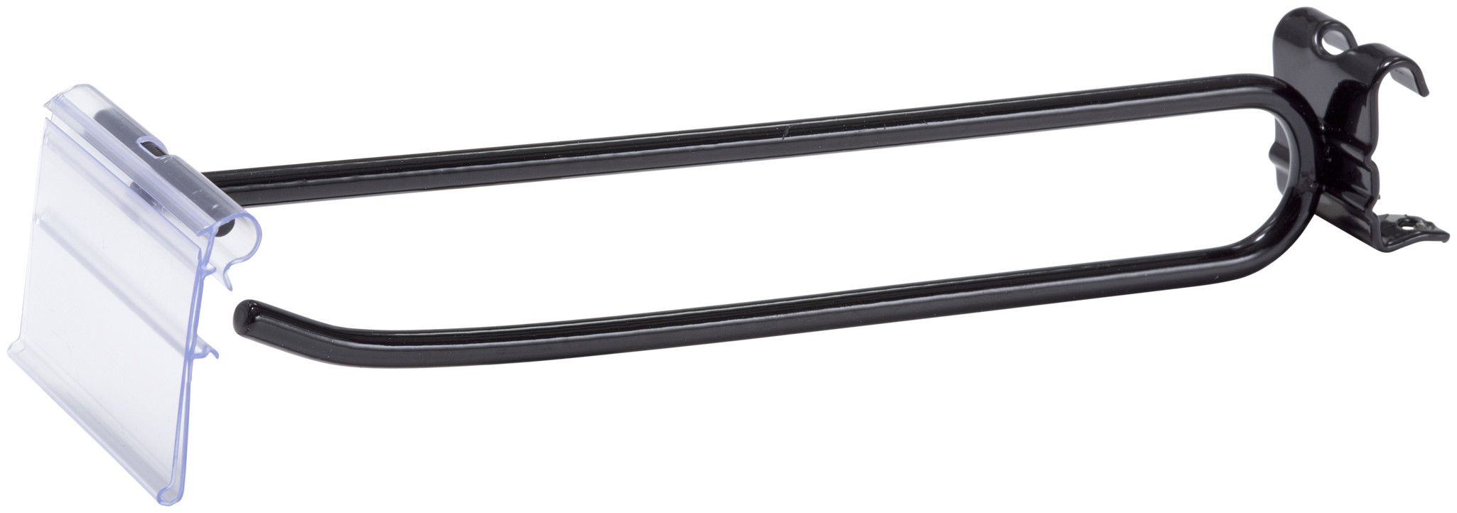 Crossbar Hook 6 Black With Retail Label Holder | DecoPac