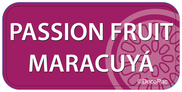Passion Fruit Label | DecoPac