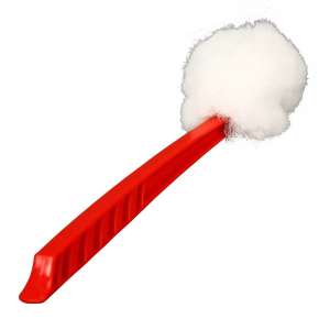 Impact, 4.5in, Duralon Toilet Bowl Mop, Polypropylene Bristles, Red ...
