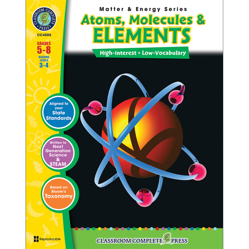 Classroom Complete Press Atoms, Molecules & Elements Resource Book ...