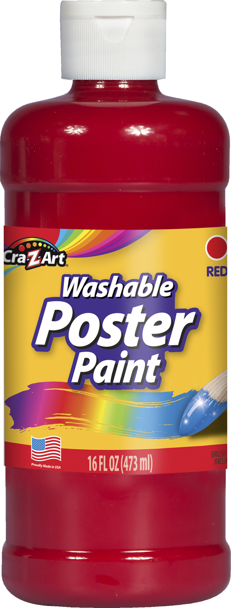 Cra-Z-Art Washable Kid's Tempera Paint 16 oz. Red