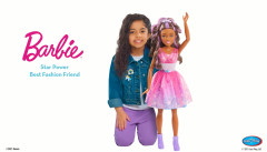 Barbie 28-Inch Best Fashion Friend Star Power Doll, Brown Hair, Kids ...