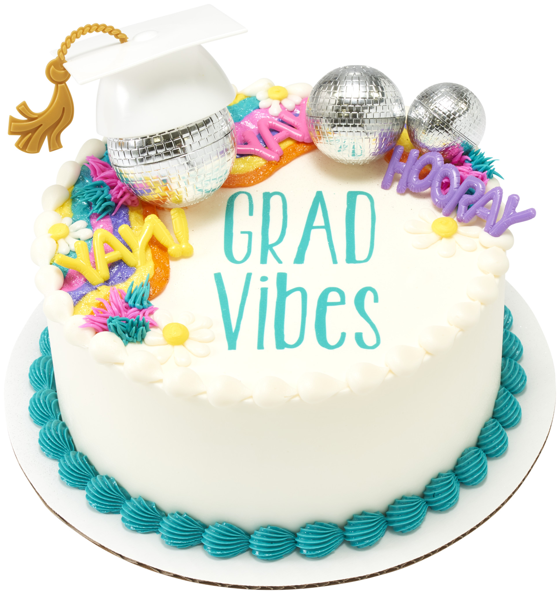 White Grad Cap With Tassel | DecoPac