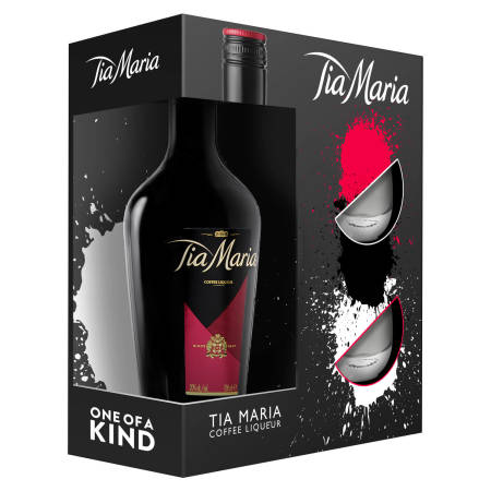 Tia Maria Coffee Liqueur with Glasses