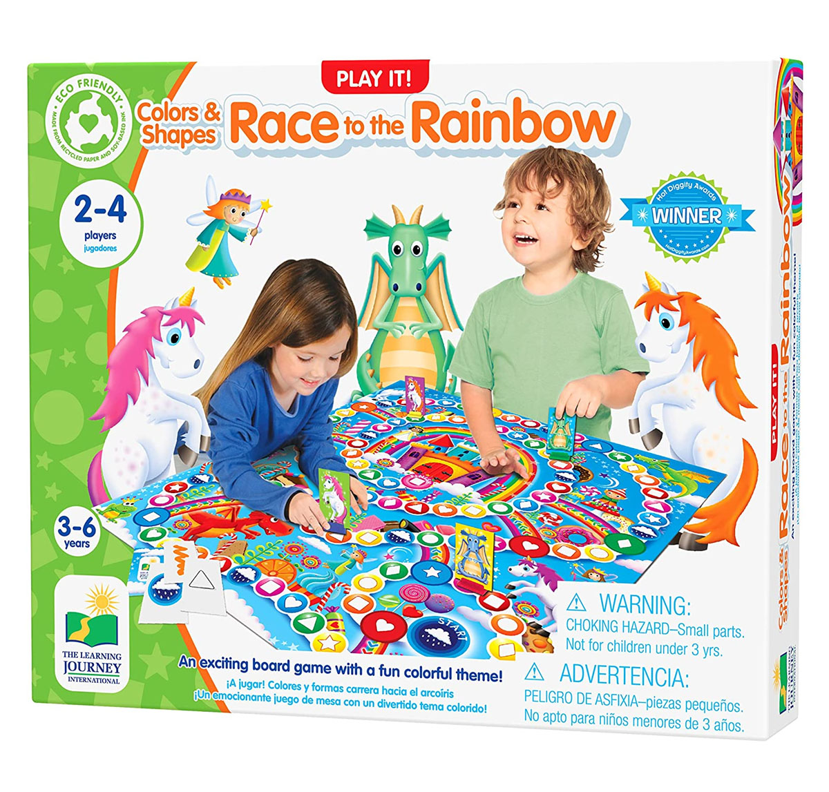 Play It! Colors & Shapes Race to the Rainbow Game
