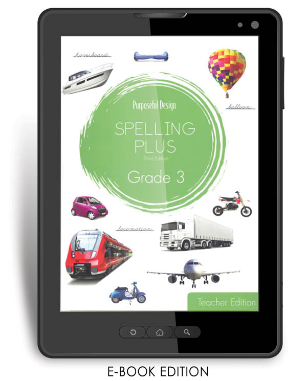 Purposeful Design Spelling Plus - Grade 3 Teacher Edition E-Book 1-year ...