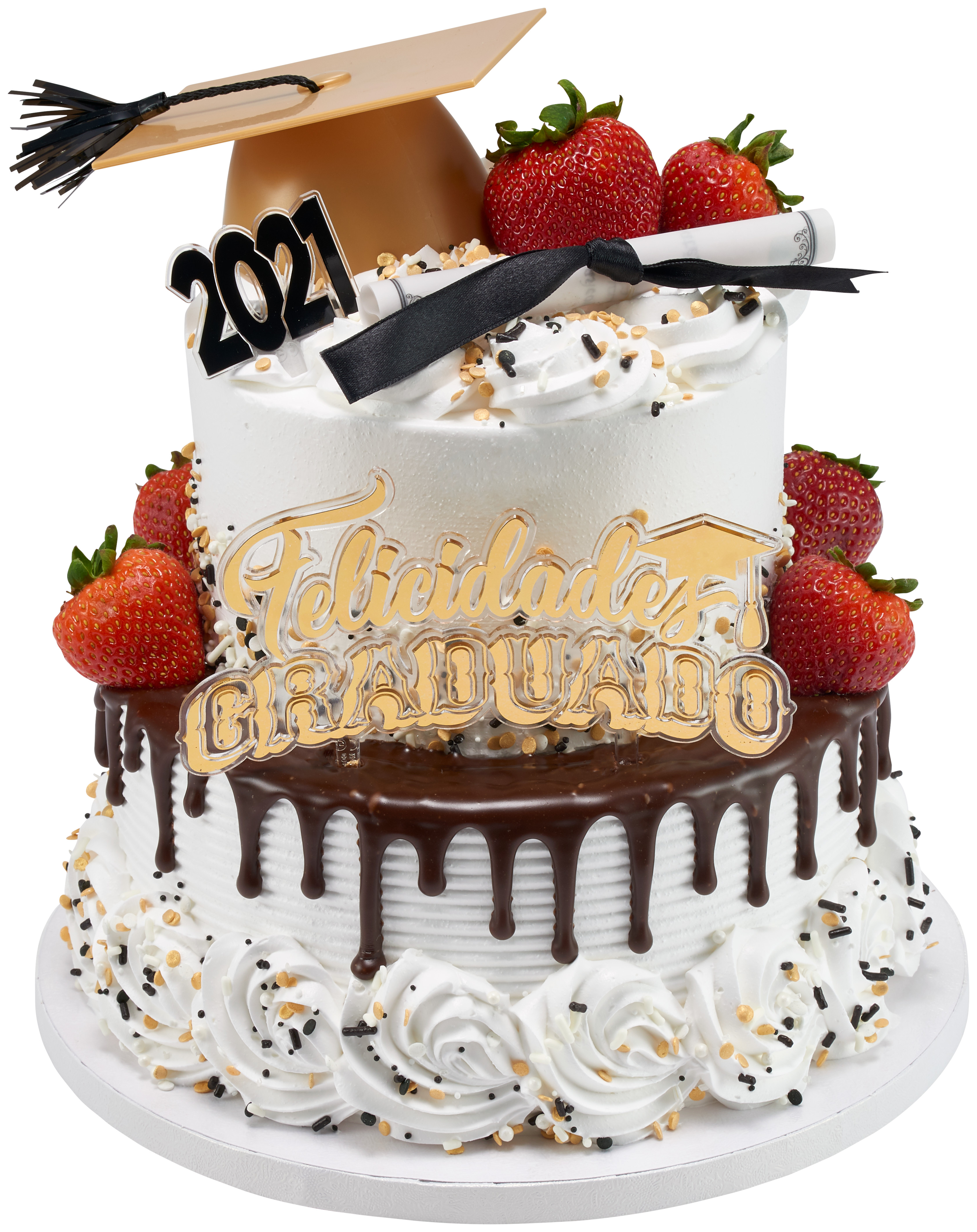 Gold Smooth Grad Hat | DecoPac