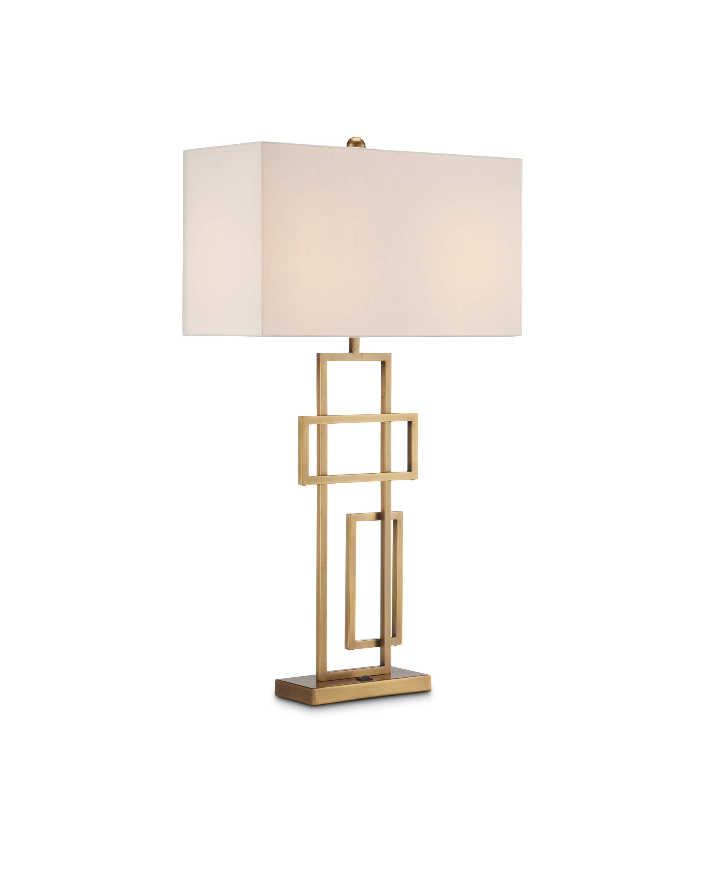 Parallelogram Brass Table Lamp