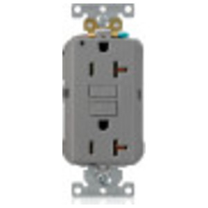 Leviton MGFN2-GY SmartlockPro Slim Lev-Lok® GFCI Self-Test Duplex ...