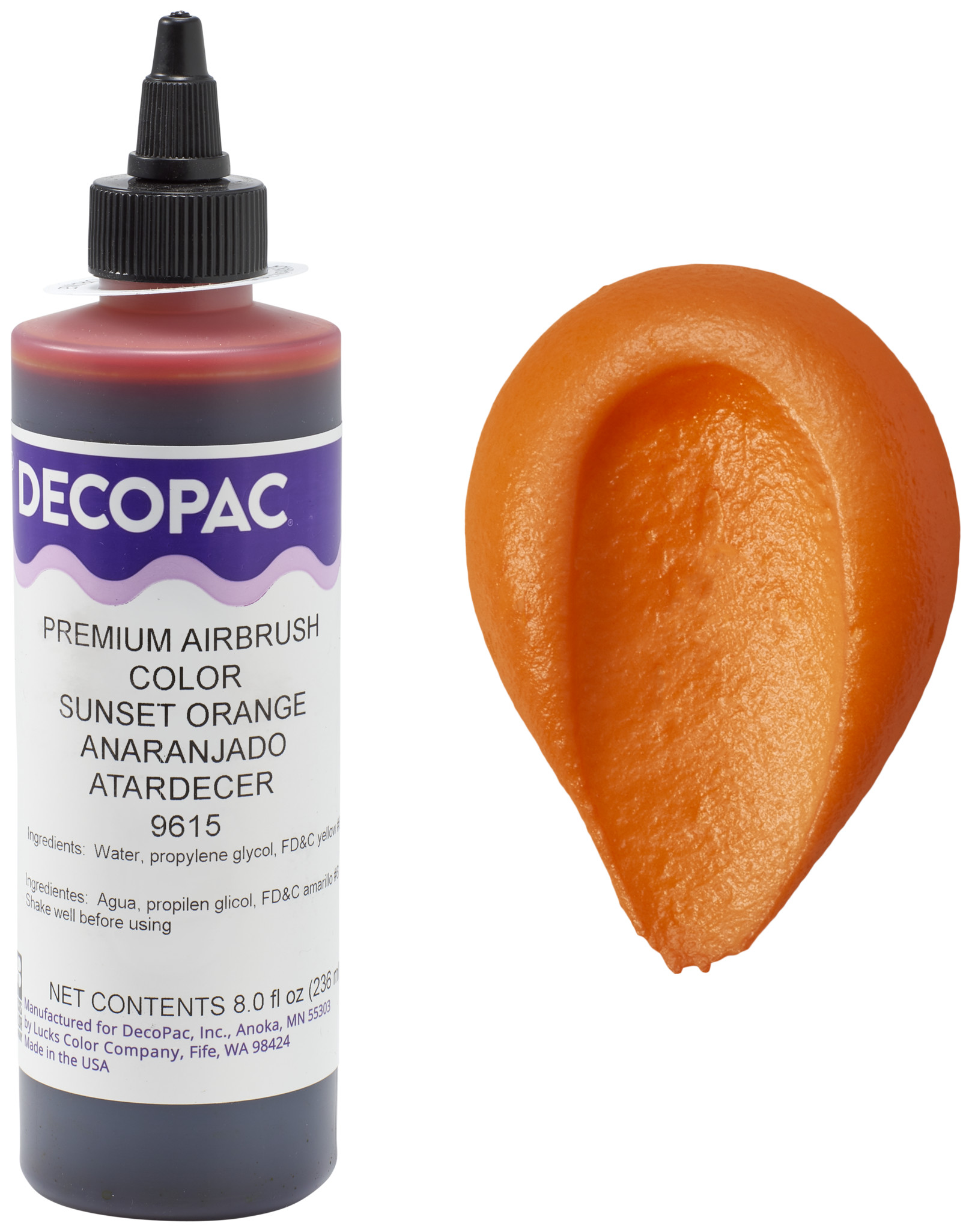 Sunset Orange Premium Airbrush Color | DecoPac