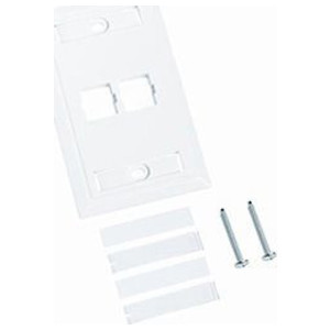 CommScope Systimax 108168469 Two Port L-Type Flush Mount Faceplate ...