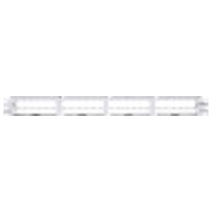 Panduit QSP48HDWH Quicknet Shielded Patch Panel, Flat, 48 Port, 1 RU ...