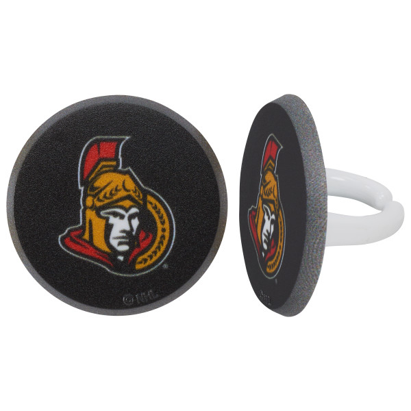 Nhl Ottawa Senators Center Ice Cupcake Rings | DecoPac