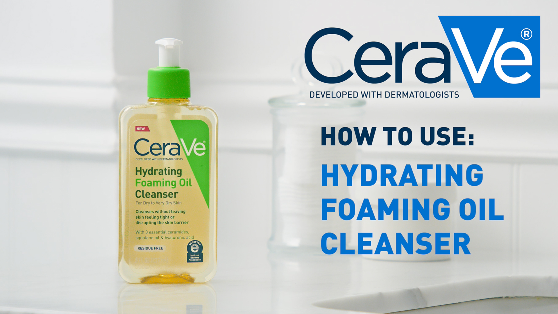 (2 pack) CeraVe Hydrating Foaming Oil Cleanser, Daily Face Wash For Dry ...