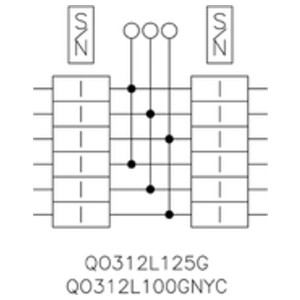 Square D (Schneider Electric) QO312L125G Load Center, QO, 3 Phase, 12 ...