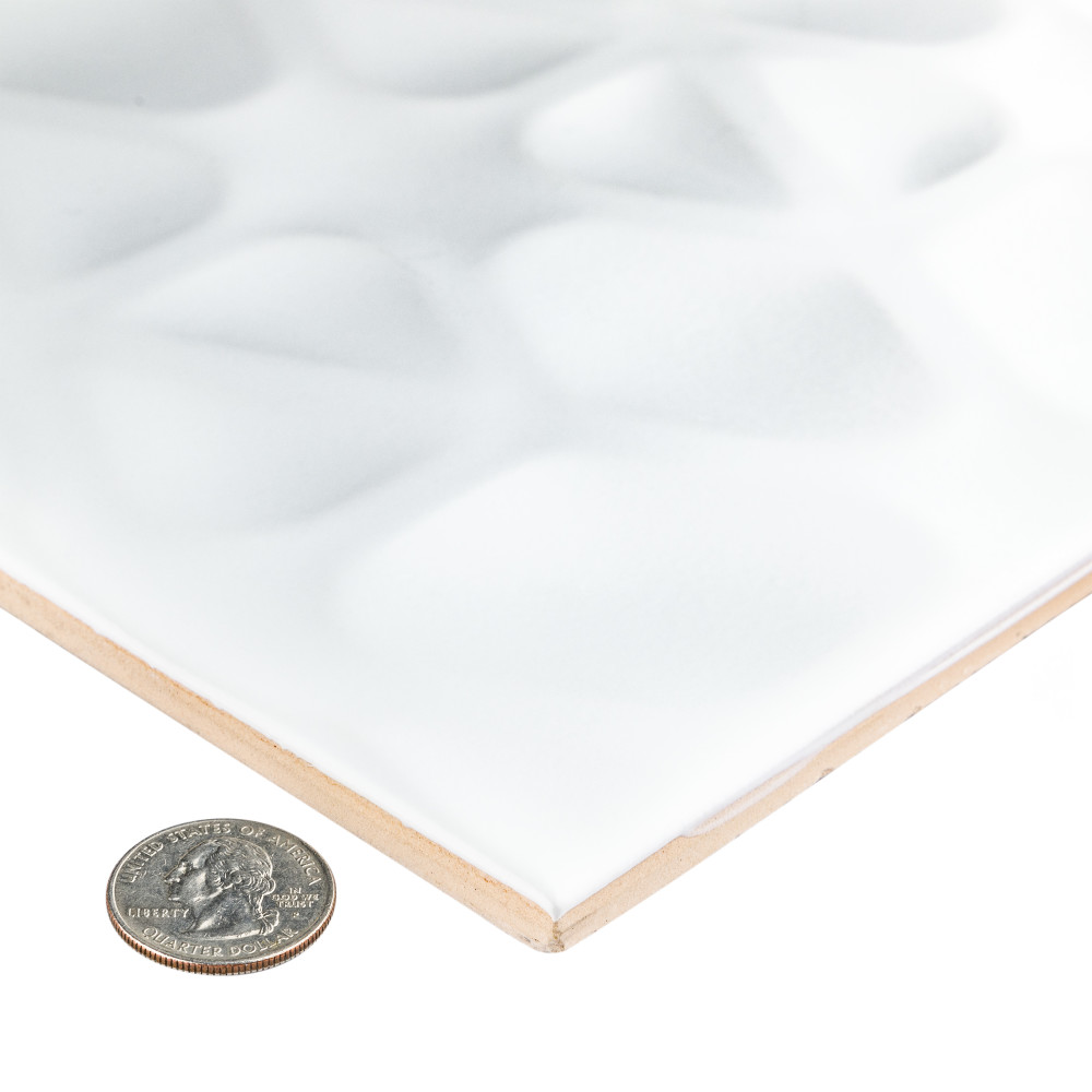 More Pure Matte White 9-7/8 in. x 15-3/4 in. Ceramic Wall Tile | Merola ...