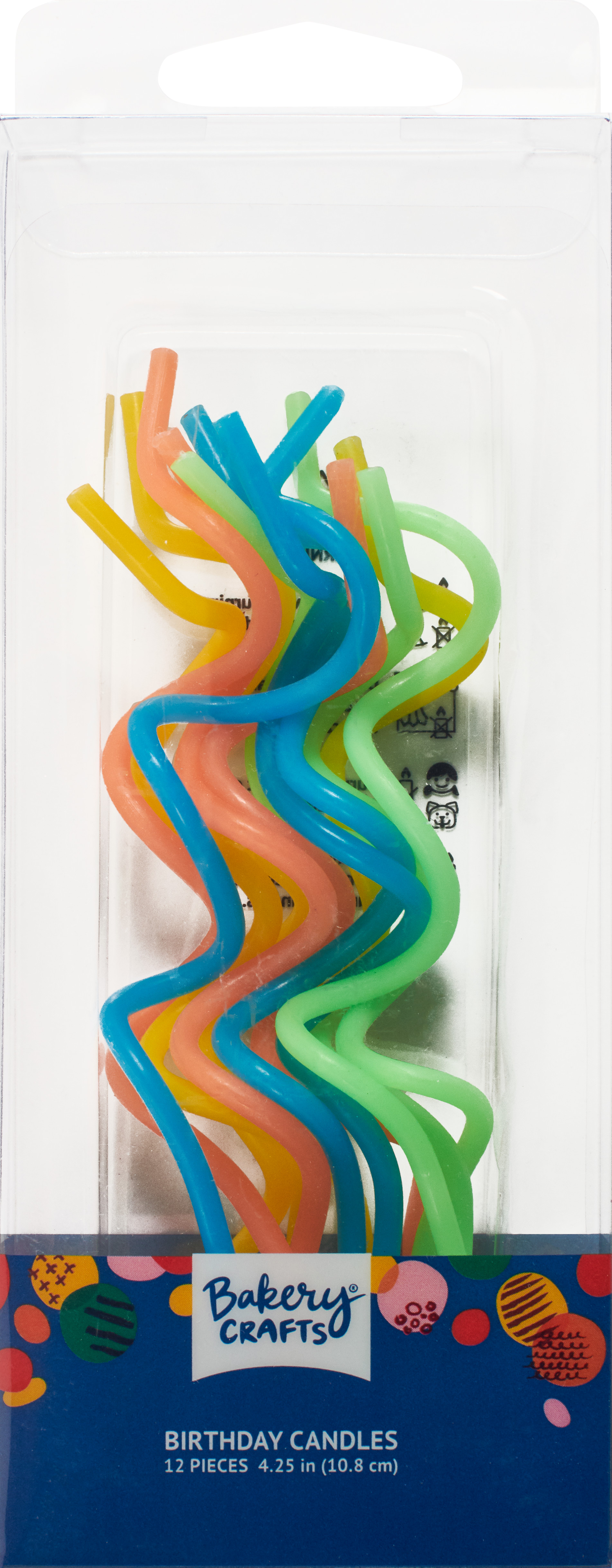 12 Neon Twist Candles | DecoPac