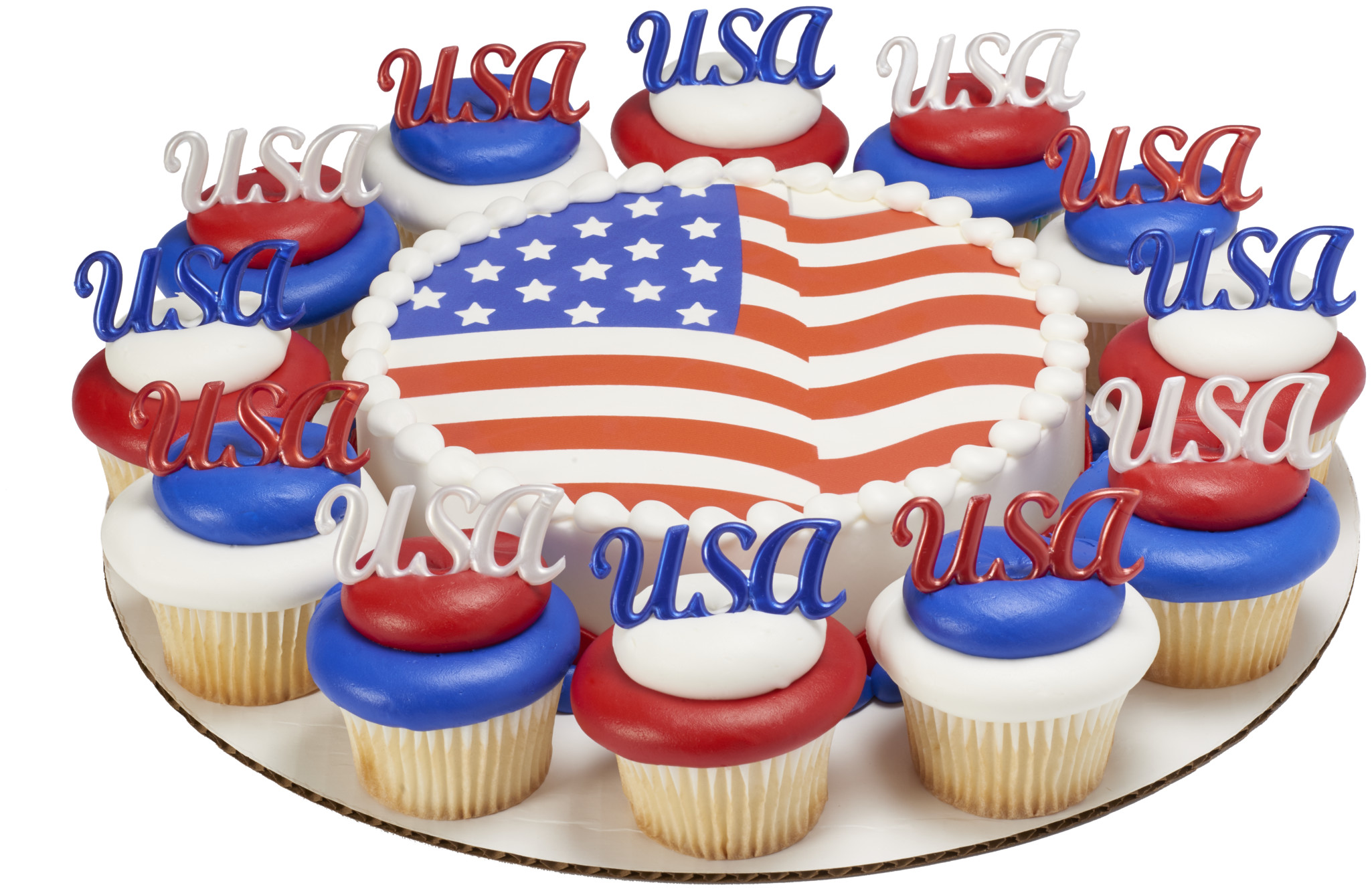 Usa Script Cupcake Layons | DecoPac