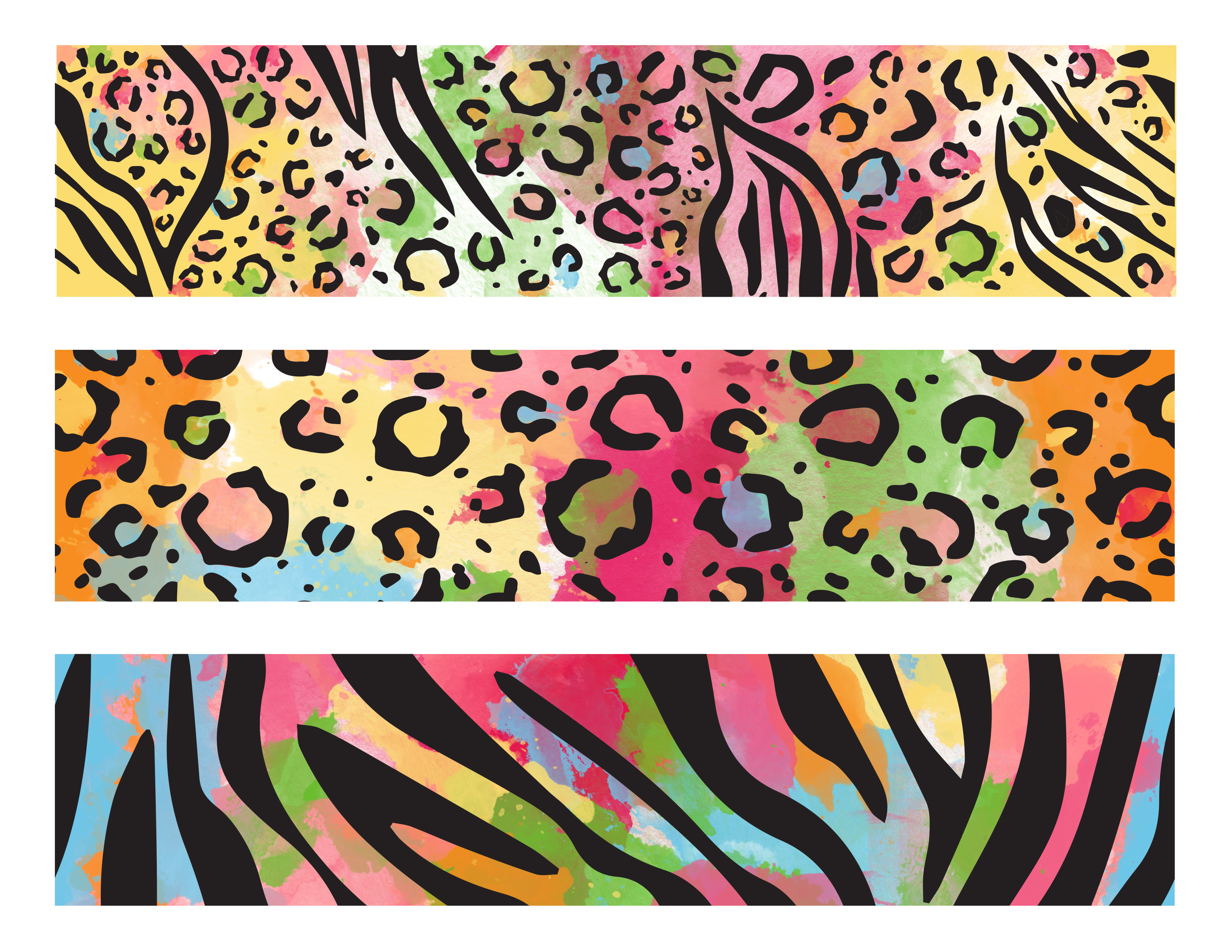 Watercolor Animal Print Variety | Edible Image® Designer Prints® | DecoPac