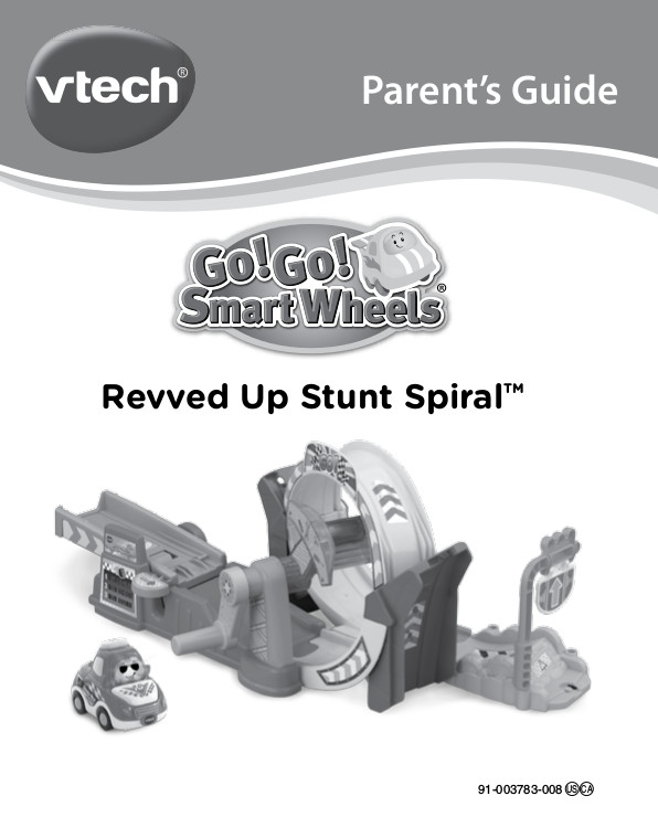 VTech Go! Go! Smart Wheels Revved Up Stunt Spiral With Race Car ...