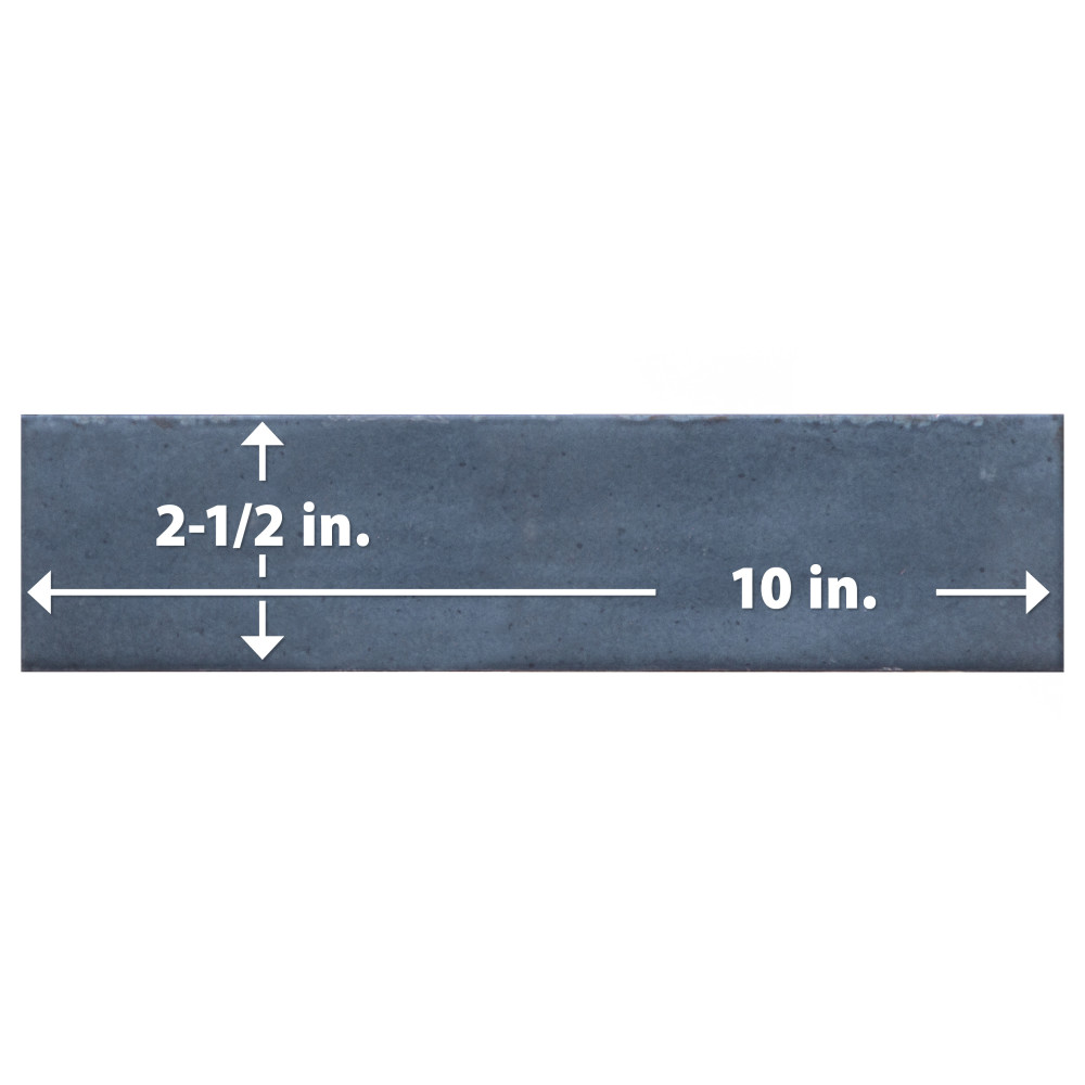 Tribeca Studio Blue Note 2-3/8 in. x 9-5/8 in. Porcelain Wall Tile ...
