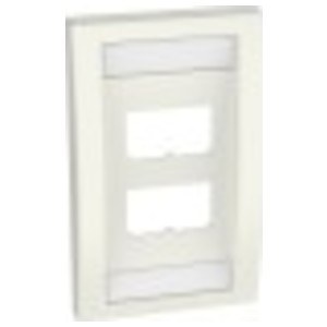 Panduit CFPE4IWY Mini-Com® Executive Series Faceplate, 1-Gang, 4-Port ...