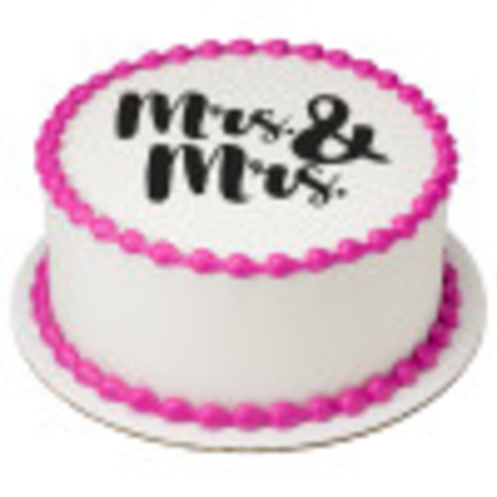 Order Mrs. & Mrs. Edible Image® by PhotoCake® Cake from FESTIVAL FOODS ...