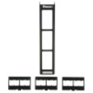 Panduit CPP12WBL Mini-Com® 12-Port Modular Faceplate Empty Patch Panel ...
