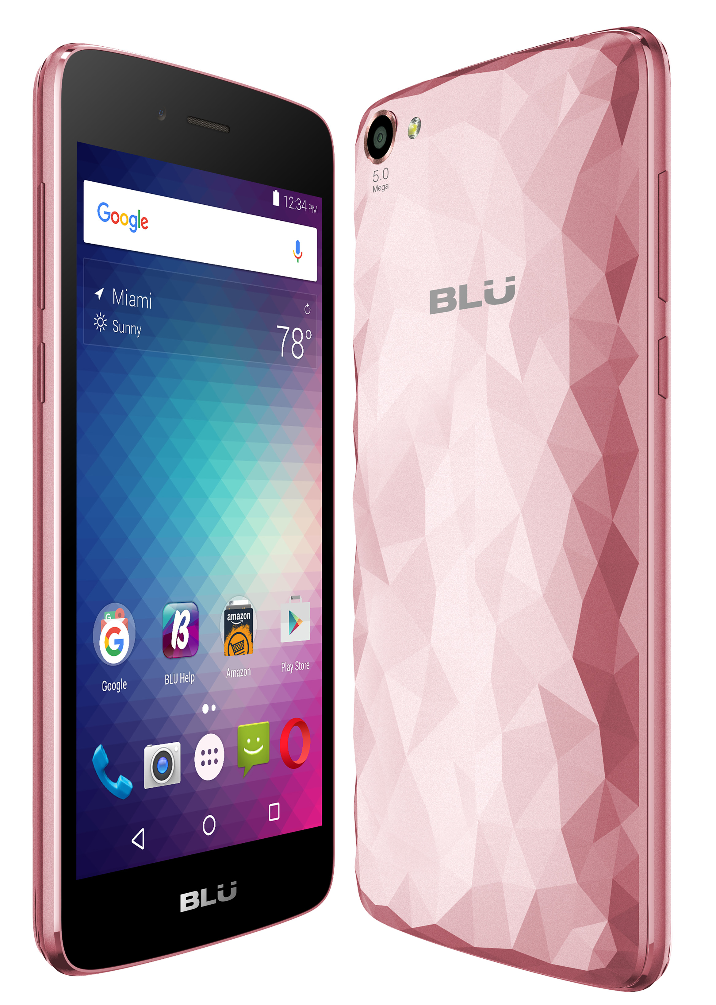 BLU Diamond M D210U Unlocked GSM Quad-Core Android Phone - Pink - New ...