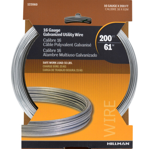 Hillman Solid Wire Galvanized (#12 x 100ft)