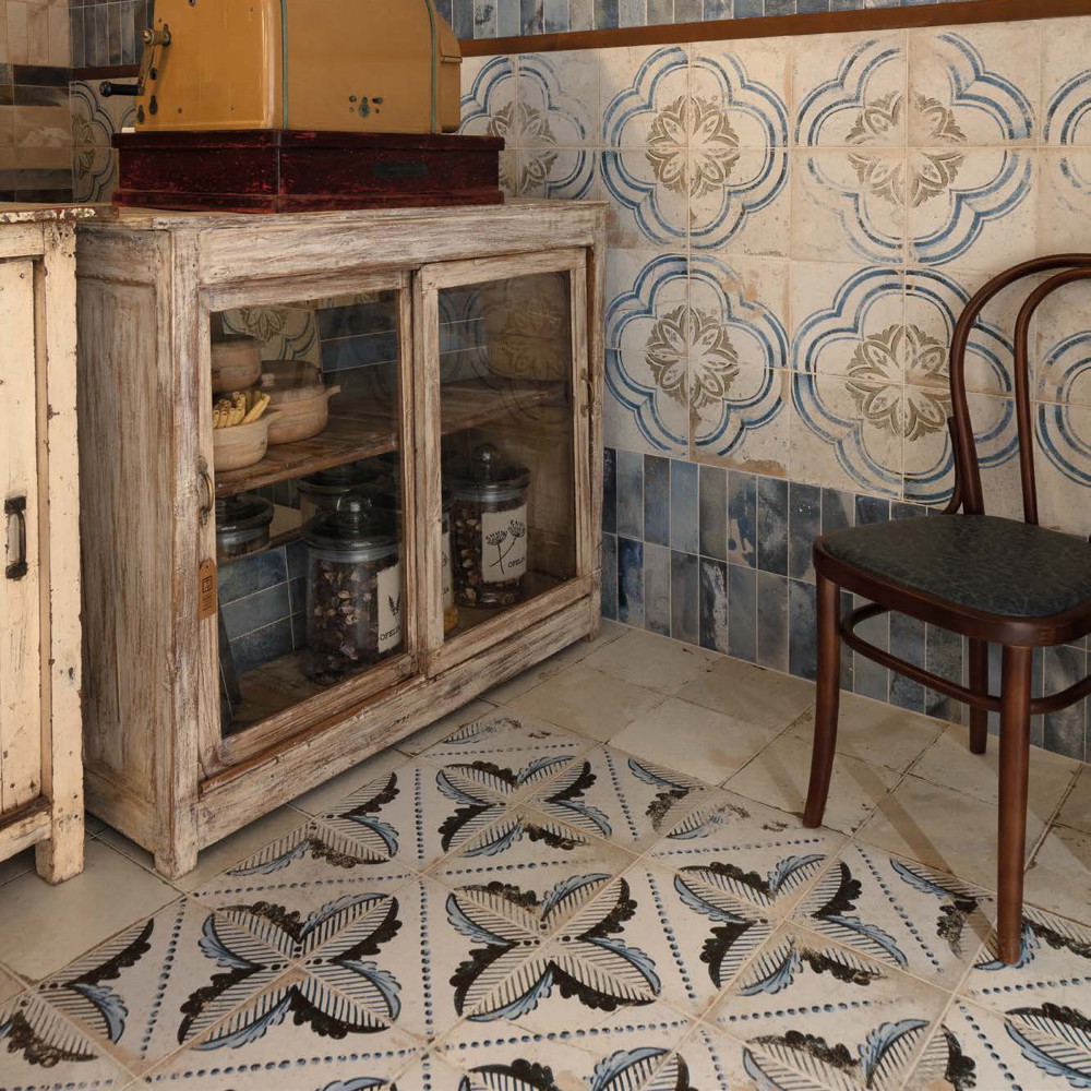 Kings Root Pinnate 17-5/8 in. x 17-5/8 in. Ceramic Floor and Wall Tile ...