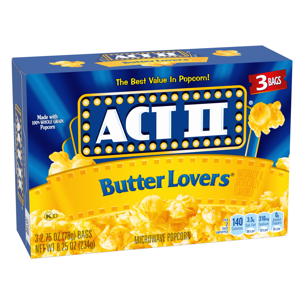ACT II Butter Lovers Microwave Popcorn | Conagra Foodservice