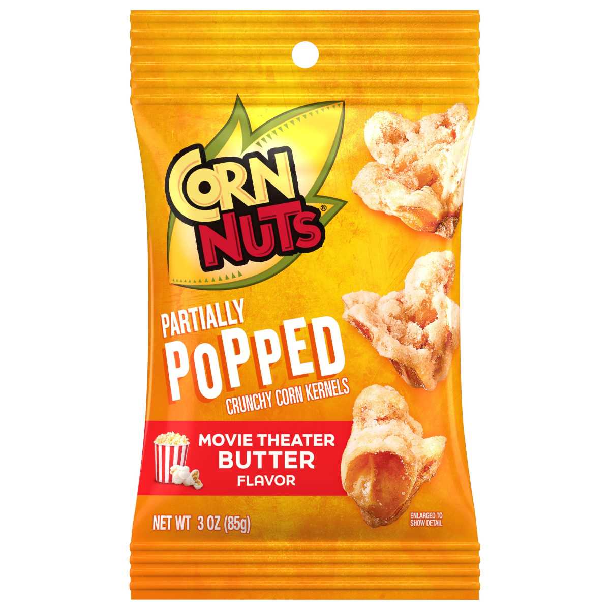 CORN NUTS® Partially Popped Movie Theater Butter, 3oz Pack of 12 ...