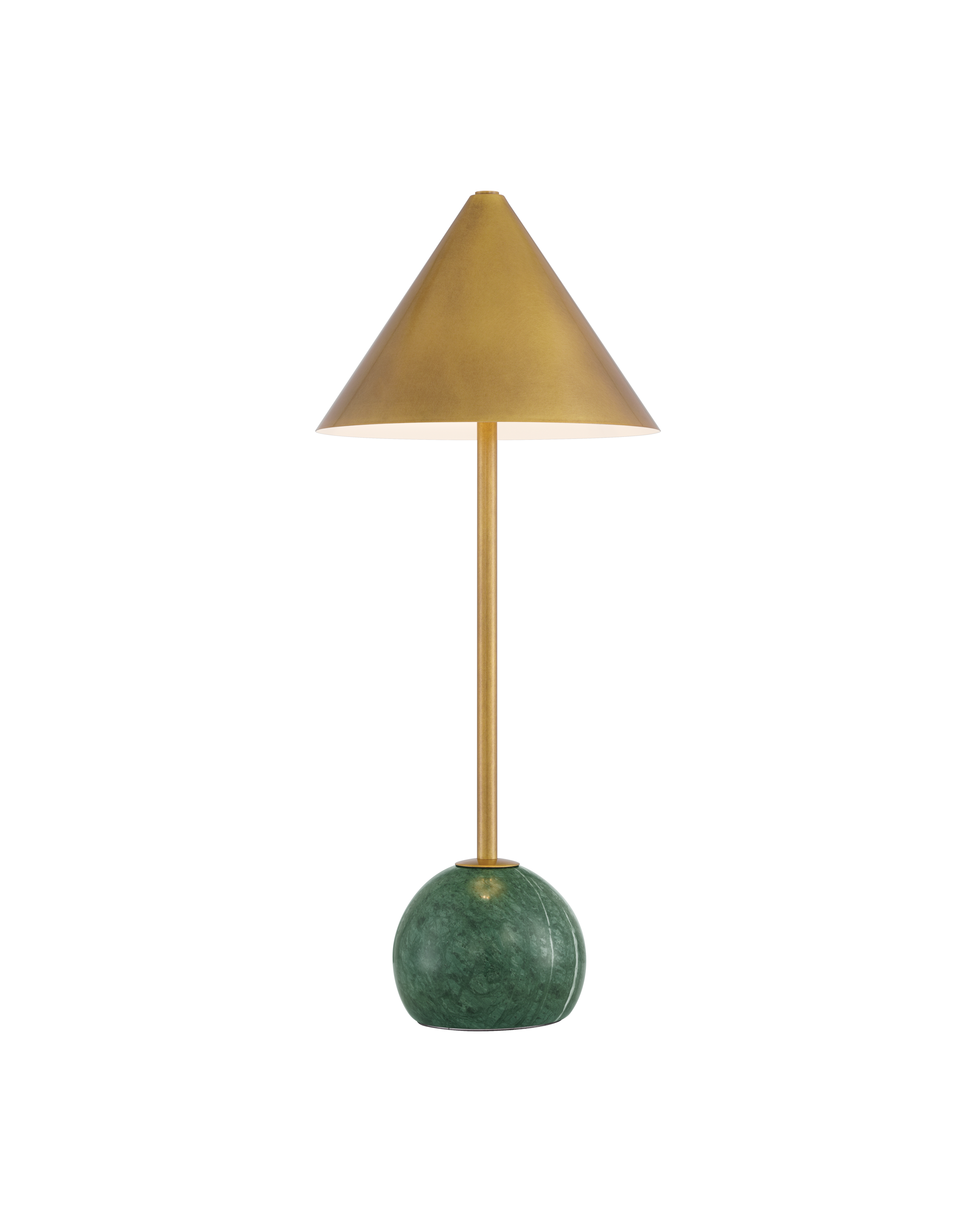 Journey Green & Brass Cordless Table Lamp
