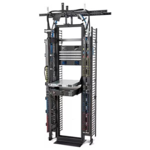 B-Line (Eaton) SB5547096TG Network Bay Open Duct Rack, 11 Gauge, Steel ...