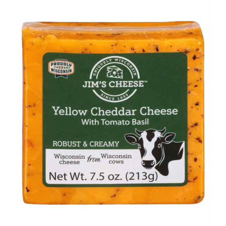 Jim's Cheese Cheddar Tomato Basil